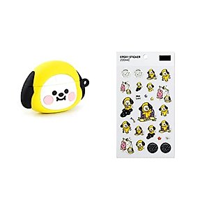 Bangtan Boys_Jimin-Chimmy Official Merchandise_ [PRO] One Chimmy Baby Character Cute Silicone Case Compatible with Airpods Pro + One Chimmy Sticker+Photo Cards Included_Proof Yet to Come Butter