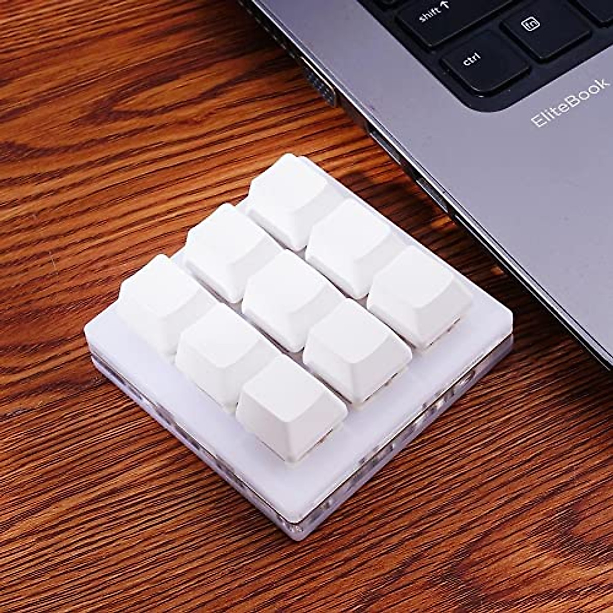 9 Keys OSU Gaming Keyboard, Mini RGB Macro Programming SimPad Support Hot-swap Switch Customize Mechanical Gaming Keypad (Color : Black Switch)