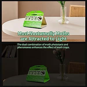 UltraPestcide Pantry Moth Traps with Pheromones, 6 Pack - Sticky Glue Moth Traps for House Kitchen, Indoor Pantry Moth Killer, Premium Attractant Moth Pheromone Traps