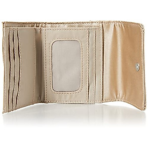 Kipling Womens Women's Cece Wallet, Purse, Snap Closure, Metallic Small Wallet, Starry Gold Metallic, 4.25 L x 3.875 H 0.5 D US
