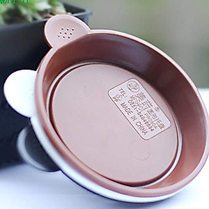 Hemoton 10PCS Plastic Flowerpot Tray Wave Plant Saucer Garden Plant Saucers Plastic Plant Flower Pot Mini Plastic Succulent Tray Plant Pot Base House Plants Indoors Live Earth Round