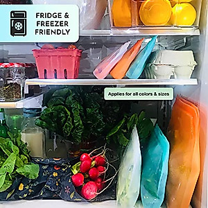 SWOOFE Reusable Silicone Food Bag | Snack Size 11 Oz (Coral) | Eco-Friendly | Plastic Free Storage Snacks Bag | Great for Cooking, Sous Vide, or Freezer use | Leakproof, Dishwasher-Safe.