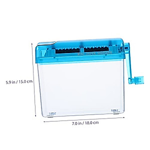 WATIIFUFU File Shredder Document Shredder Desktop Hand Shredder Paper Strip Cutter Paper shredders Cardboard Shredder Mini Desktop Shredder Small abs Office Household Products Hand Crank