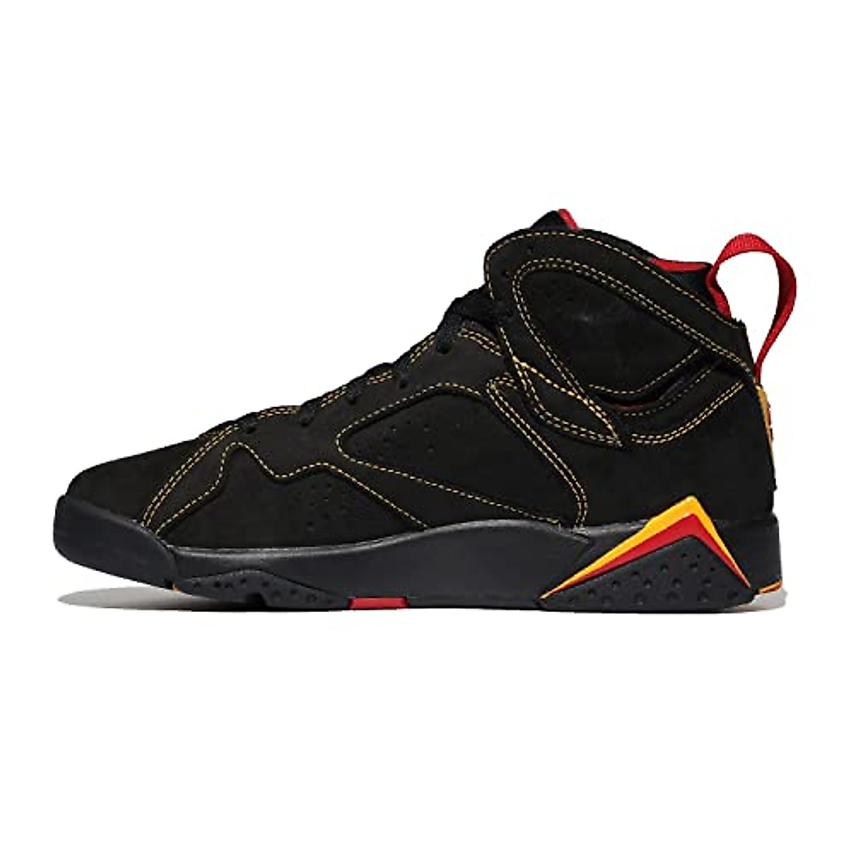 Jordan Boy's Air 7 Retro BG (Big Kid) Black/Citrus/Varsity Red 4 Big Kid M