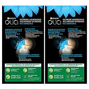 Garnier Hair Color Olia Ammonia-Free Brilliant Color Oil-Rich Permanent Hair Dye, B+++ Bleach Blonde Extreme, 2 Count (Packaging May Vary)