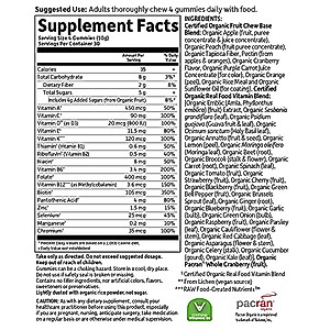 Garden of Life mykind Organics Women's Gummy Vitamins - Berry - Certified Organic, Non-GMO, Vegan, Kosher Complete Multi - Methyl B12, C & D3 - Gluten, Soy & Dairy Free, 120 Real Fruit Gummies