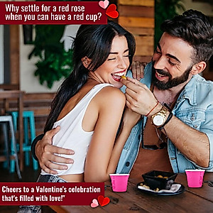 Red Cup Living Pink Plastic Shot Glasses with Lanyard | 2oz Reusable | Heavy-Duty | Perfect for Parties, Gifting | Christmas, Holiday Gifts Water, Drinks Sturdy and Strong Glasses Cute