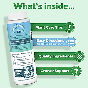 Silica for Houseplants, Liquid Silicon Plant Food for Strong Stems and Healthy Leaves, Liquid Plant Fertilizer 8 oz (250mL)