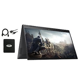 2021 HP Envy x360 2in1 15.6" FHD Touch-Screen Flagship Laptop, AMD Ryzen 5 5500U 6-core(Beat i7-11370H, up to 4GHz), 32GB RAM, 2TB PCIe SSD, Backlit-KB, Fingerprint, Win10,w/GM Accessories