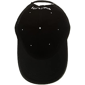 Tommy Hilfiger Men's Dad Hat Billy Corner Flag Cap, Black, O/S