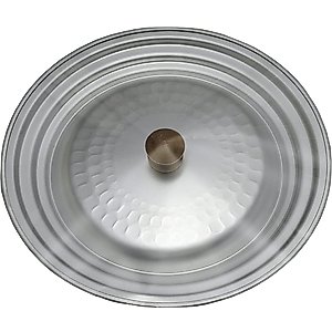 Taniguchi Metal Yukihira Pot Lid 6.3-7.9 inches (16-20 cm), Made in Japan, Lightweight, Japanese Artisan Series