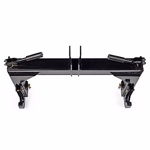 Titan Attachments 3 Point Quick Hitch Adaption to Category 1 Tractors, 3000 LB Lifting Capacity, 27.5" Between Lower Arms, 14.5" ~17.5" Level Adjustment, Black Finish