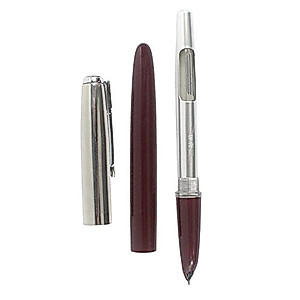 SIPLIV 3PCS Classic Fountain Pen Hero 616, in 3 Colors, Silver Trim