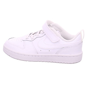 Nike Boy's Court Borough Low 2 (Little Kid) White/White/White 1 Little Kid M