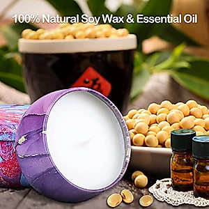 Candles Sets Candle Gifts for Mother Friend, Candles Pack for Women, 180 Hour Long Lasting Scented Candles Birthday Gift for Mum Girl, Aromatherapy Candles for Home scented, Natural Organic Soy Candle