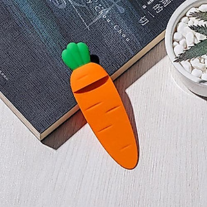 BBASILIYSD Cute Kawaii Carrot Bookmark Cartoon 3D Stereo Book Marks for Kids DIY Decoration School Office Supplies Stationery O5Z4 Gift