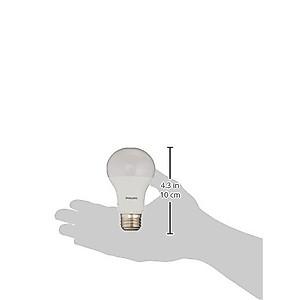Philips LED Non-Dimmable A19 Frosted Light Bulb: 1500-Lumen, 2700-Kelvin, 14.5-Watt (100-Watt Equivalent), E26 Base, Soft White, 6-Pack, 461995