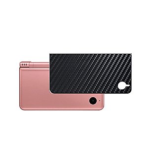 Puccy 2 Pack Back Screen Protector Film, compatible with Nintendo DSI XL Black Carbon TPU Guard Cover （ Not Tempered Glass/Not Front Screen Protectors ）