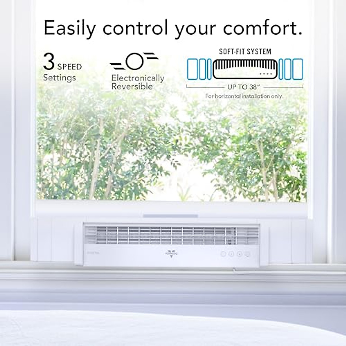 Vornado PORTAL Window Fan with 3 Speeds, Reversible Exhaust Mode, Weather Resistant, For Kitchen, Bedroom, Home