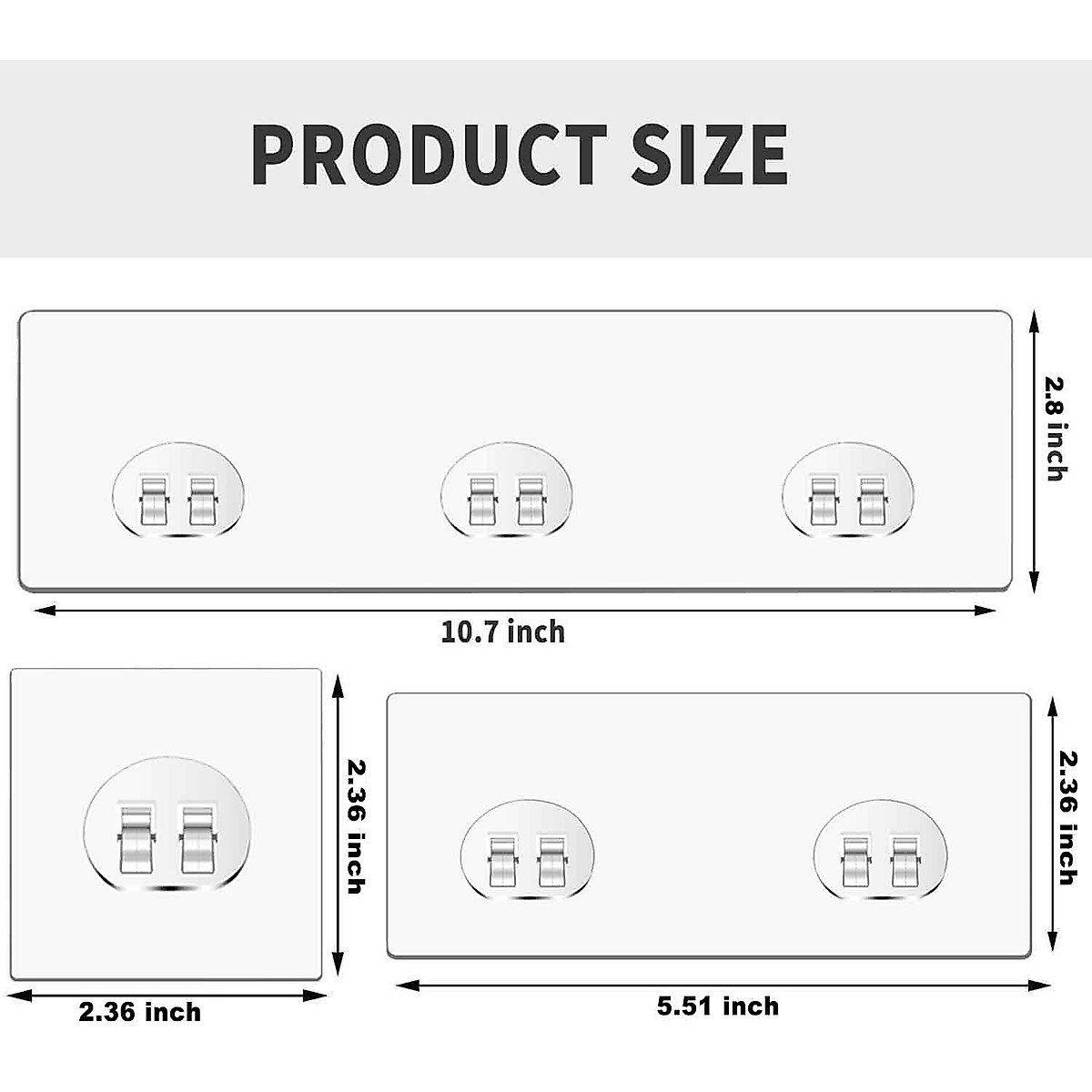 14PCS Shower Caddy Adhesive Replacement,Shower Shelves Adhesive Strip Pad Shower Organizer Sticker Replacement Bathroom Heavy Duty Strong Sticky Wall Adhesive No Drilling Strong Transparent Adhesive