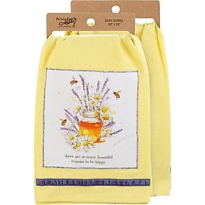 Primitives by Kathy There are So Many Beautiful Reasons to Be Happy Kitchen Towel
