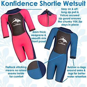 Konfidence Shorty Children's Wetsuit - Blue (9-10 Years)
