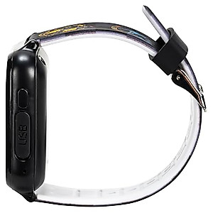 Accutime Harry Potter Educational Learning Touchscreen Kids Smartwatch - Black Strap, Toy - Girls, Boys, Toddlers - Selfie Cam, Games, Alarm, Calculator, Pedometer (Model: HP4107AZ)