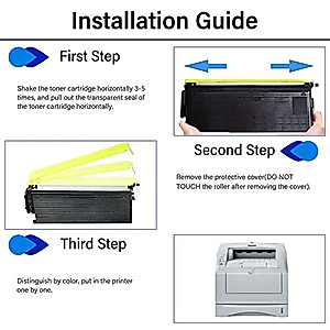 Compatible 1-Pack TN530 TN-530 Toner Cartridge Black Replacement for Brother DCP-8020 8025D 8040 8045D 8045DN HL-5040 HL-5050LT 5070N 5140 5150D 5170DN 1650 1650N Printer Toner Cartridge