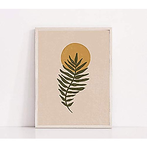 iMagitek Set of 6 Unframed Neutral Boho Art Prints, Boho Rainbow Wall Art, Mid Century Art Prints Set, Gallery Wall Art, Earth Tones Wall Art Prints, Earthy Wall Art Prints (8" x 10")