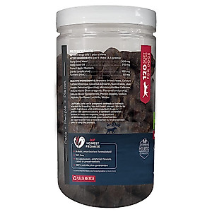 Only Natural Pet Hip & Joint Hemp Soft Chews with CyberLab Bag-with-Turmeric, Green Lipped Mussels - Hip & Joint Supplement for Dogs, Pain Relief & Mobility Support Formula, 120 Count