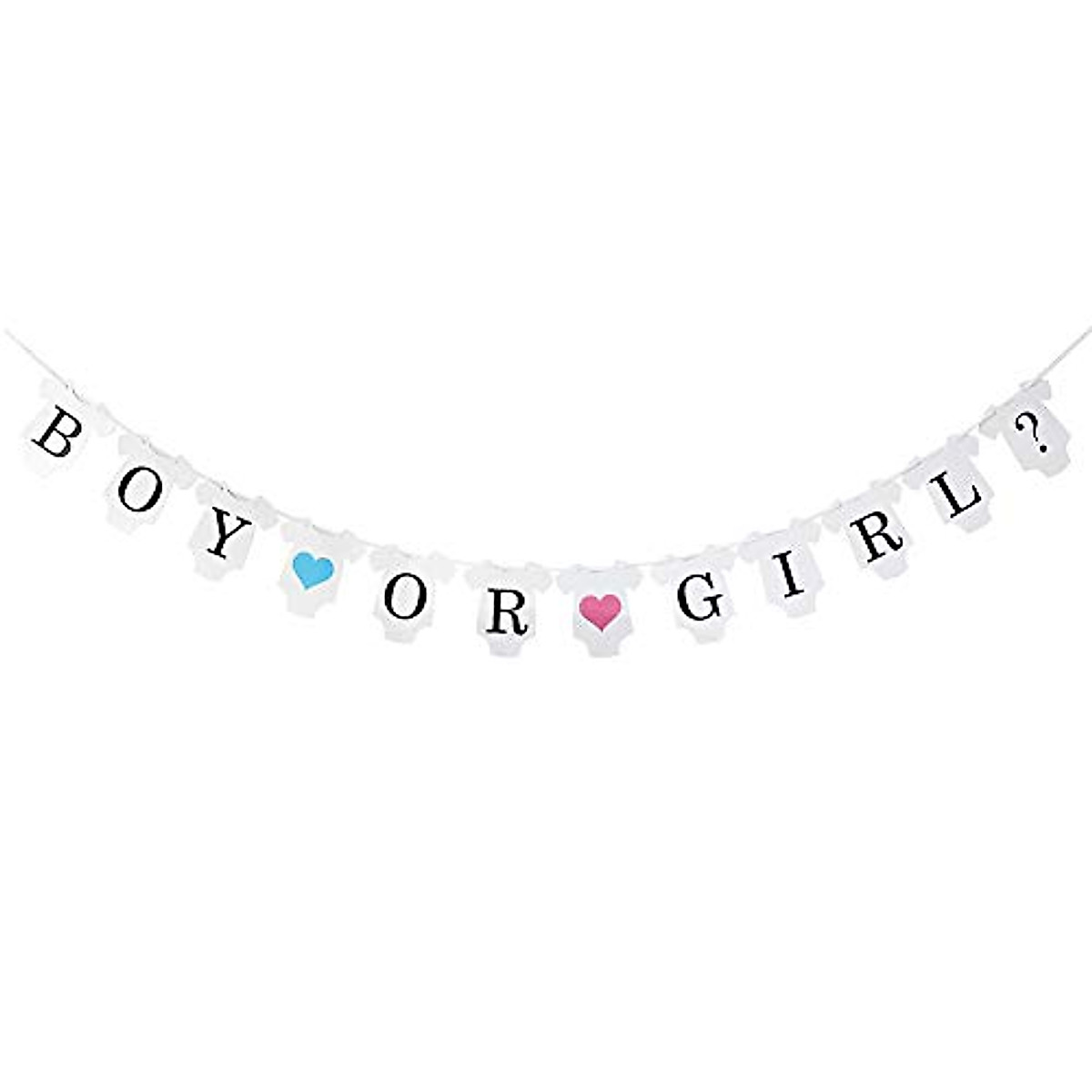 Gender Reveal Party Decorations BOY OR GIRL Banner Glitter Gender Reveal Cupcake Toppers Glitter Gold Pink Blue Triangle Garland Star Garland Tissue Paper Pom Poms Paper Lanterns for Baby Shower Party