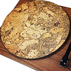 TazStudio Premium slipmat- Cork Turntable Mat for Better Sound Support on Vinyl LP Record Player- Decorative Specially Designed Cork [3mm Thick] Original Art Design-m4- special
