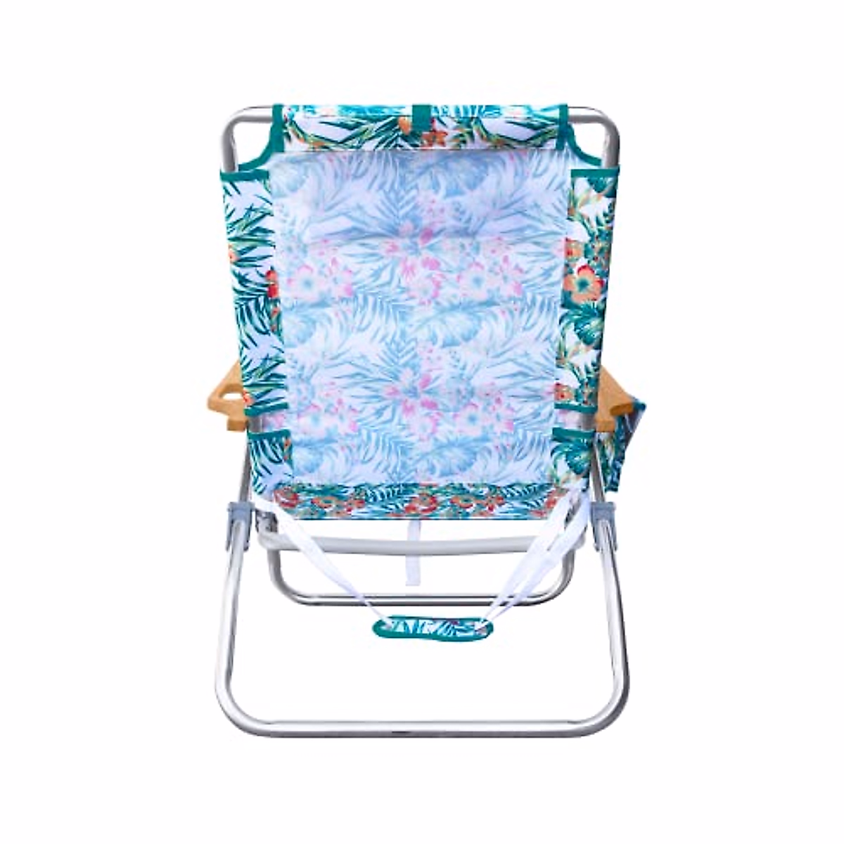 Hurley Mid-Height Wood Arm Beach Chair, One Size, Hawaiian Gardens White