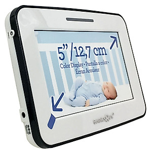 Babies R Us 5 Inch Video Baby Monitor with Night Vision, Color, Flat Screen, Video and Sound Baby Monitor