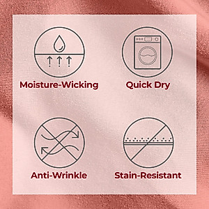 Mellanni Twin Sheet Set - 4-Piece Iconic Collection Bedding, (Including 2 Pillowcases), 16-Inch Deep Pocket, Easy Care, Extra Soft, Cooling Sheets, Brushed Microfiber - Coral