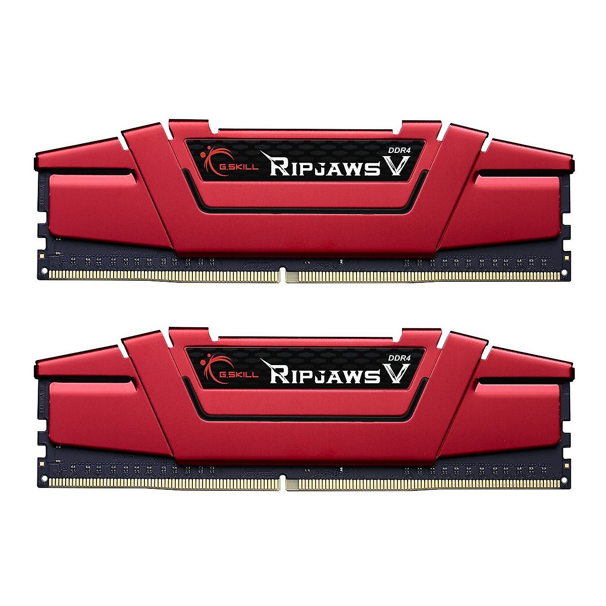 G.SKILL Ripjaws V Series (Intel XMP) DDR4 RAM 16GB (2x8GB) 3200MT/s CL16-18-18-38 1.35V Desktop Computer Memory UDIMM - Red (F4-3200C16D-16GVRB)