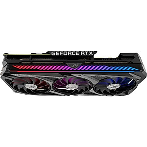 ASUS ROG Strix NVIDIA GeForce RTX 3060 Ti V2 OC Edition Gaming Graphics Card (PCIe 4.0, 8GB GDDR6, LHR, HDMI 2.1, DisplayPort 1.4a, Axial-tech Fan Design, 2.9-slot, Super Alloy Power II, GPU Tweak II)