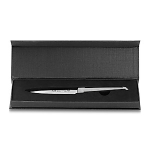 Cangshan X Series German Steel Forged Serrated Utility Knife, 5", Silver