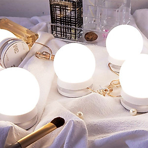 Chende Hollywood Vanity Lights for Makeup, LED Vanity Mirror Lights with 14 Dimmable Bulbs and AC Adapter, Stick on Makeup Lights for Dressing Room, Mirror Not Included