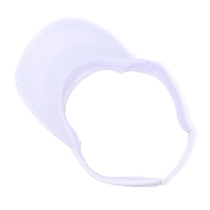 Sun Visors,Premium Sports Tennis Golf Running Hat, Mesh Adjustable Cap (White)