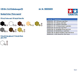 q4you Tamiya 35033 British SAS Off Road Car, Model Kit