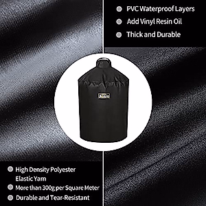 Jiesuo Cover for Large Big Green Egg, Grill Accessories for Large Big Green Egg, Heavy Duty Waterproof Grill Cover