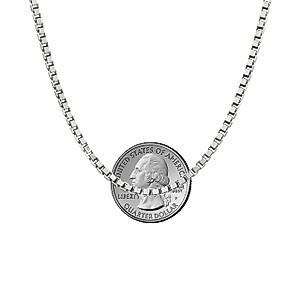 Savlano 925 Sterling Silver Solid 2.5MM Box Chain Necklace For Women & Men - Made in Italy Comes With a Gift Box (24 Inch)