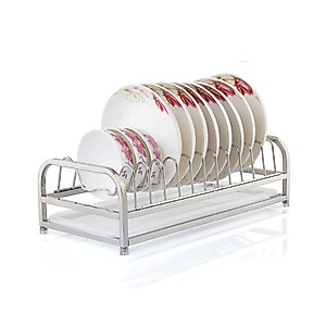 ROLTIN Kitchen Single Layer Wire Storage Home Organizer Cabinet Bowl Dish Drain Rack Shelf Pan Stand Stainless Steel Holder