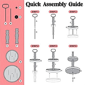 Paper and Pallet Wooden Two Tiered Tray - Rustic Farmhouse Decor 2 Tier Wood Serving Stand with Metal Handle for Halloween, Fall & Christmas - Decorative Kitchen Countertop Tray for Coffee Table