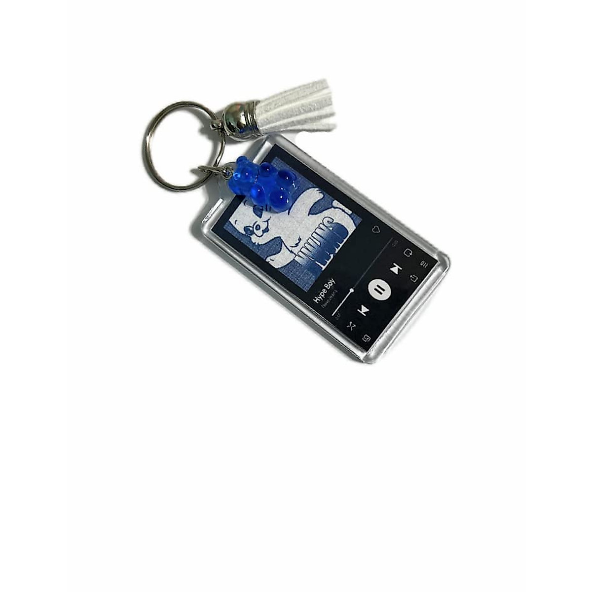 KPOP Spotify Song Keychain | CUSTOM | Key chain + Add Charm | TWICE | New Jeans | Kep1er | Everglow | Le Sserafim | IVE | (G) IDLE | Nmixx | StayC | Black Pink