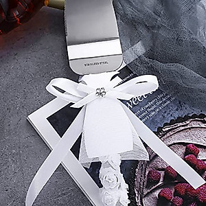 TANG SONG Rustic Wedding Cake Knife and Serving Set Bride & Groom Feature Wedding Cake Knife & Server Set (Set of 2)