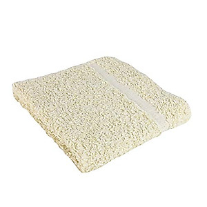 Fibertone Bleach Safe, Microfiber Alternative, 24-Piece Utility Washcloth Set-Beige