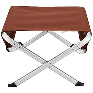 Snow Peak Fireside Ottoman - Fire-Resistant Fabric and Collapsible - Brown, L 19.5" 20" H 12.5"