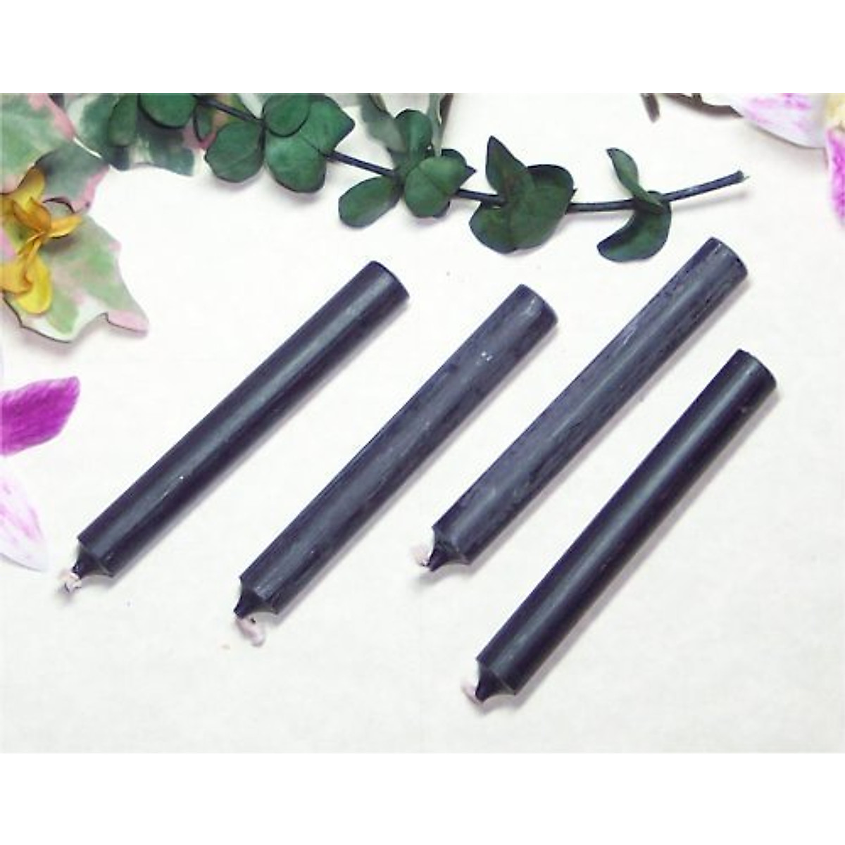 Pack of 4 Spell Chime Candles - Color: Black